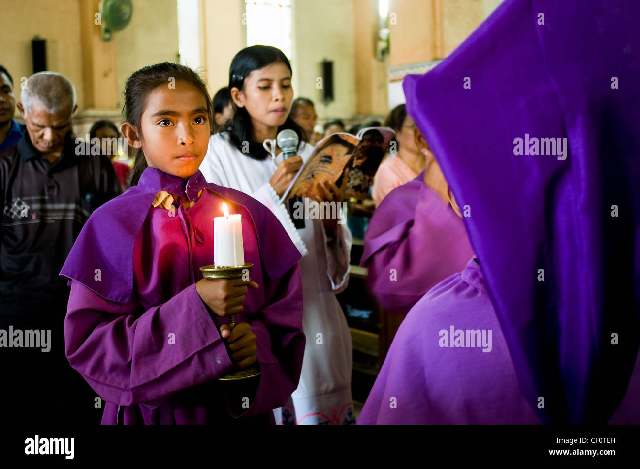 Mass at Cathedral ende flores indonesia Stock Photo - Alamy