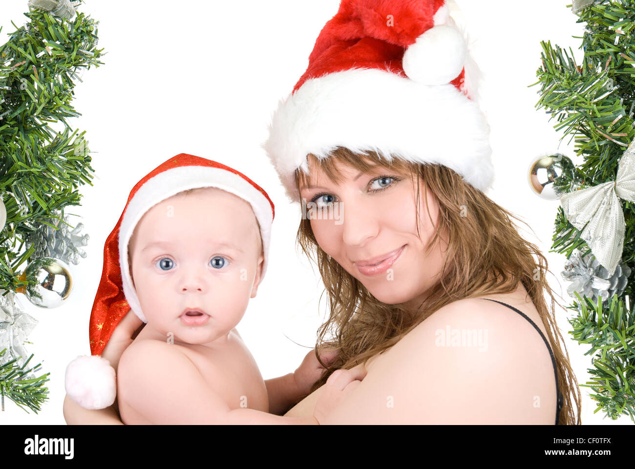 Mommy kissing santa hi-res stock photography and images - Alamy