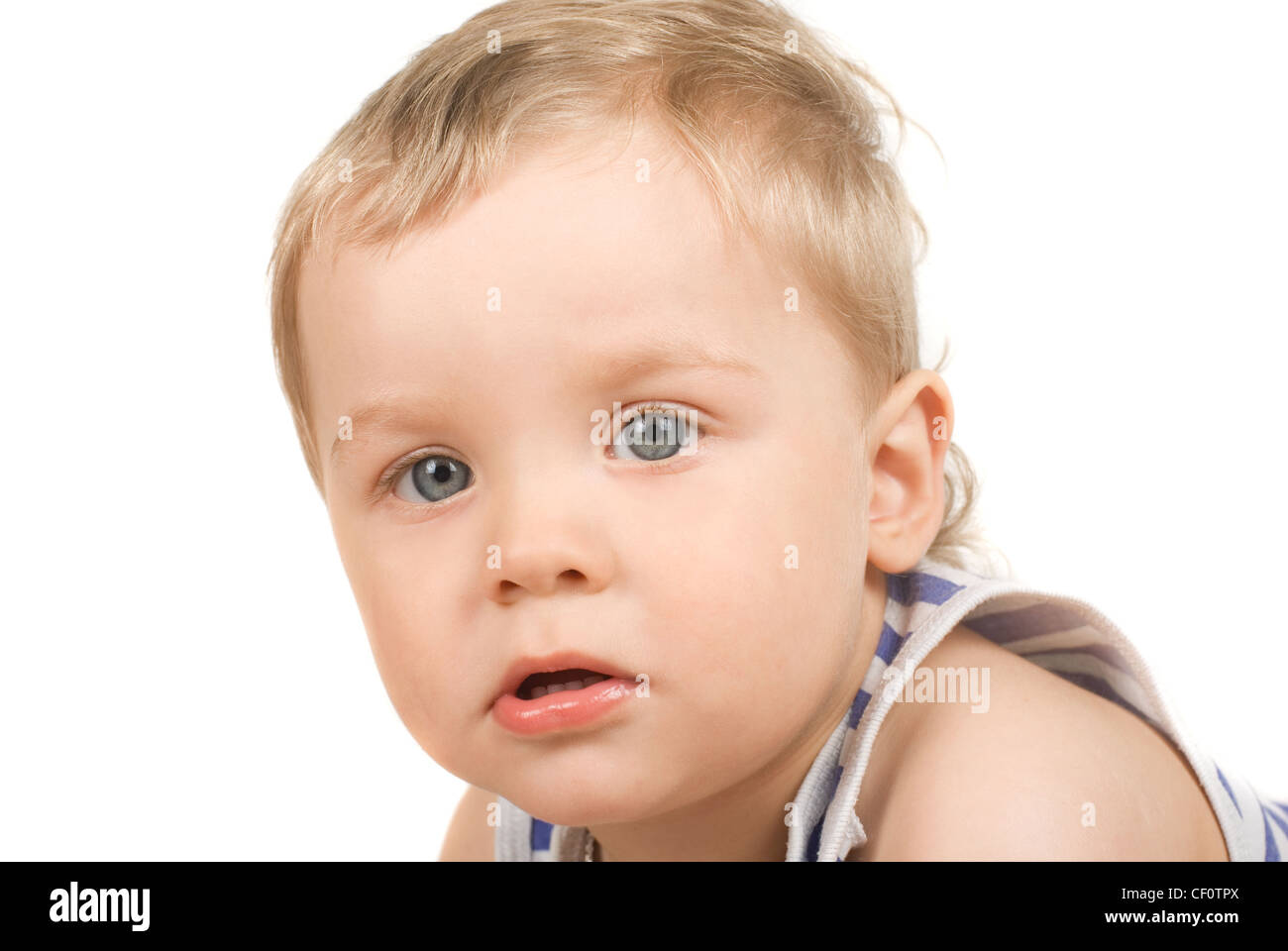 cute one year old boy studio portrait Stock Photo - Alamy