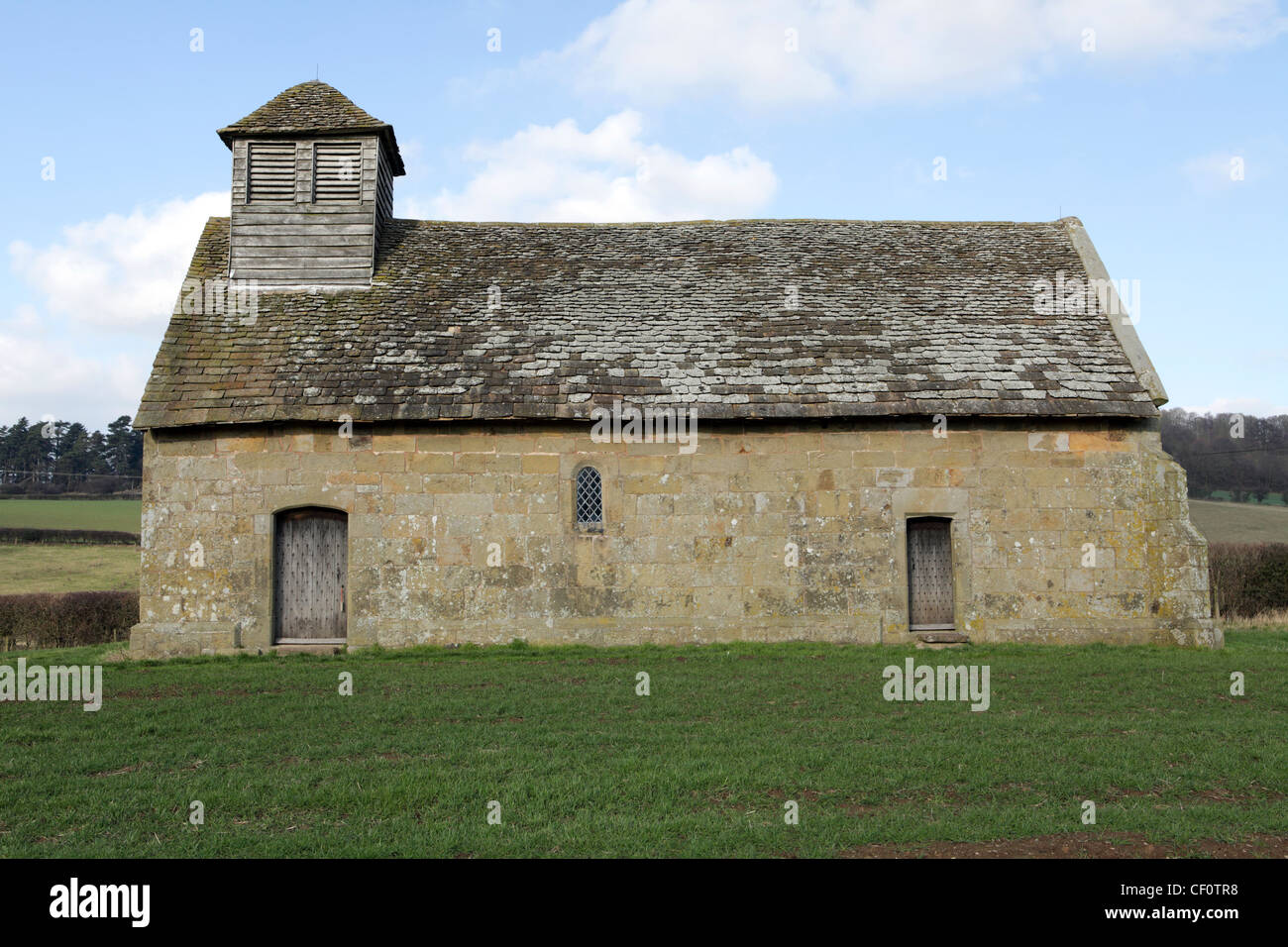 External and interior aspects of Langley Church near Ruckley in ...