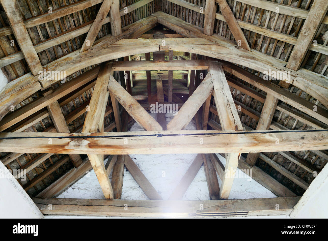 External and interior aspects of Langley Church near Ruckley in ...