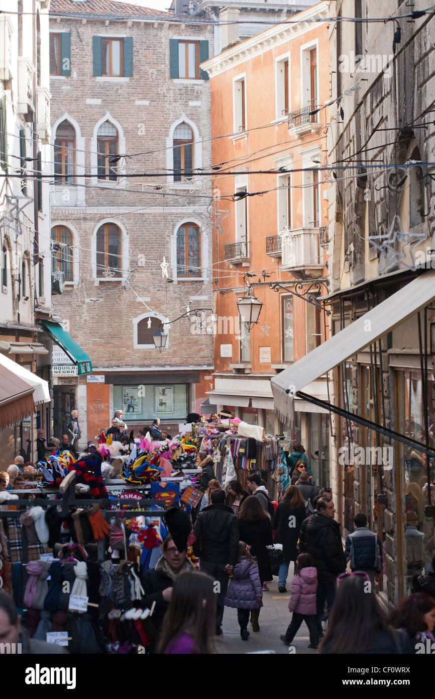 Crowded street of Venice Stock Photo - Alamy