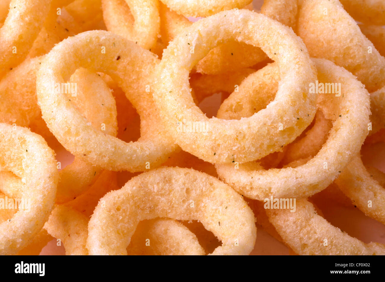 ONION RING SNACKS Stock Photo - Alamy