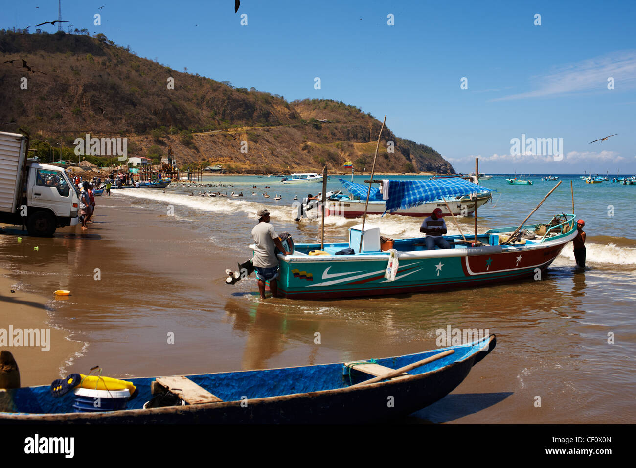 Fishing Boats on the Beach Stock Photo - Alamy
