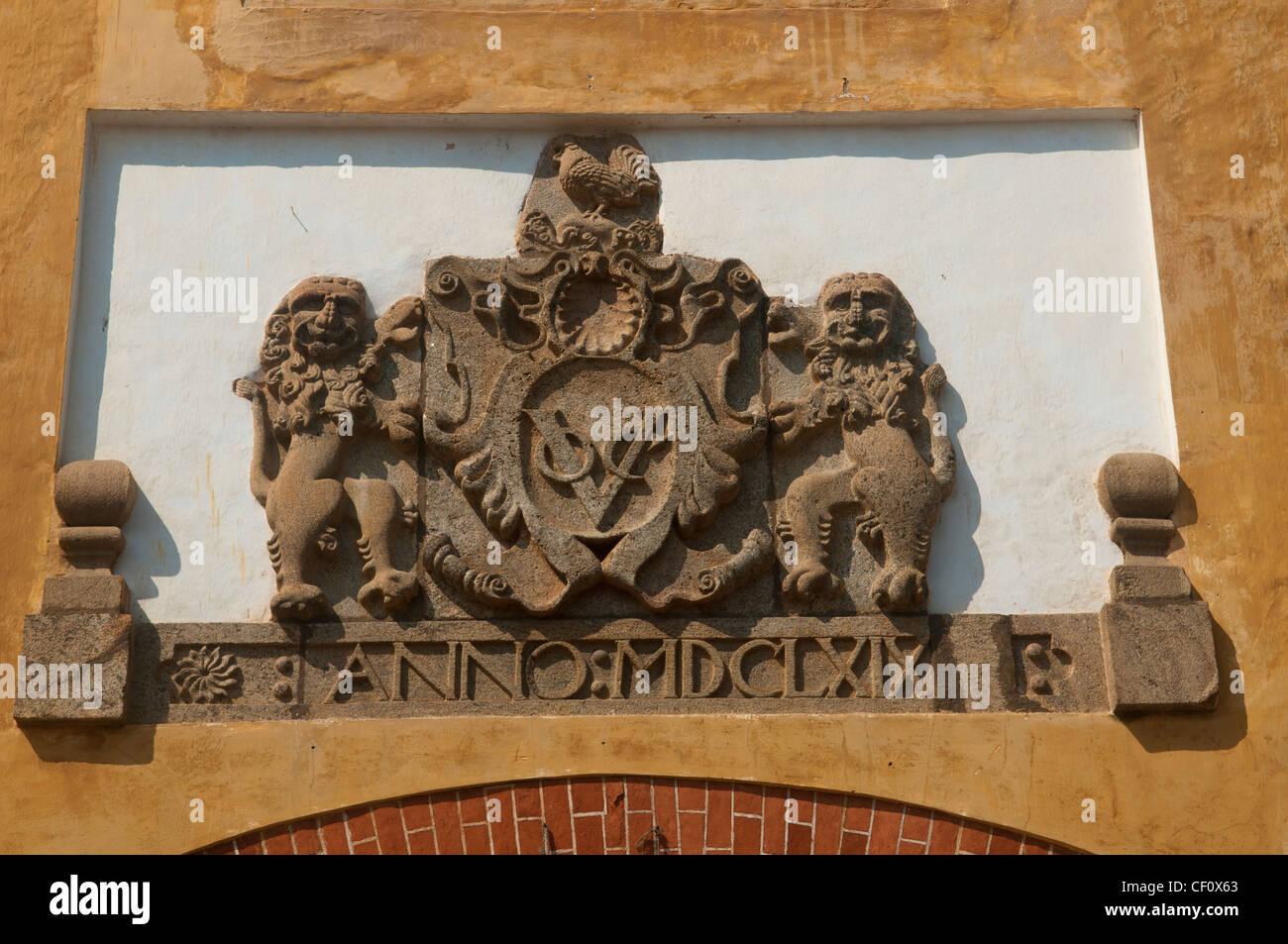 old Dutch colonial architecture in the UNESCO World Heritage Site of ...