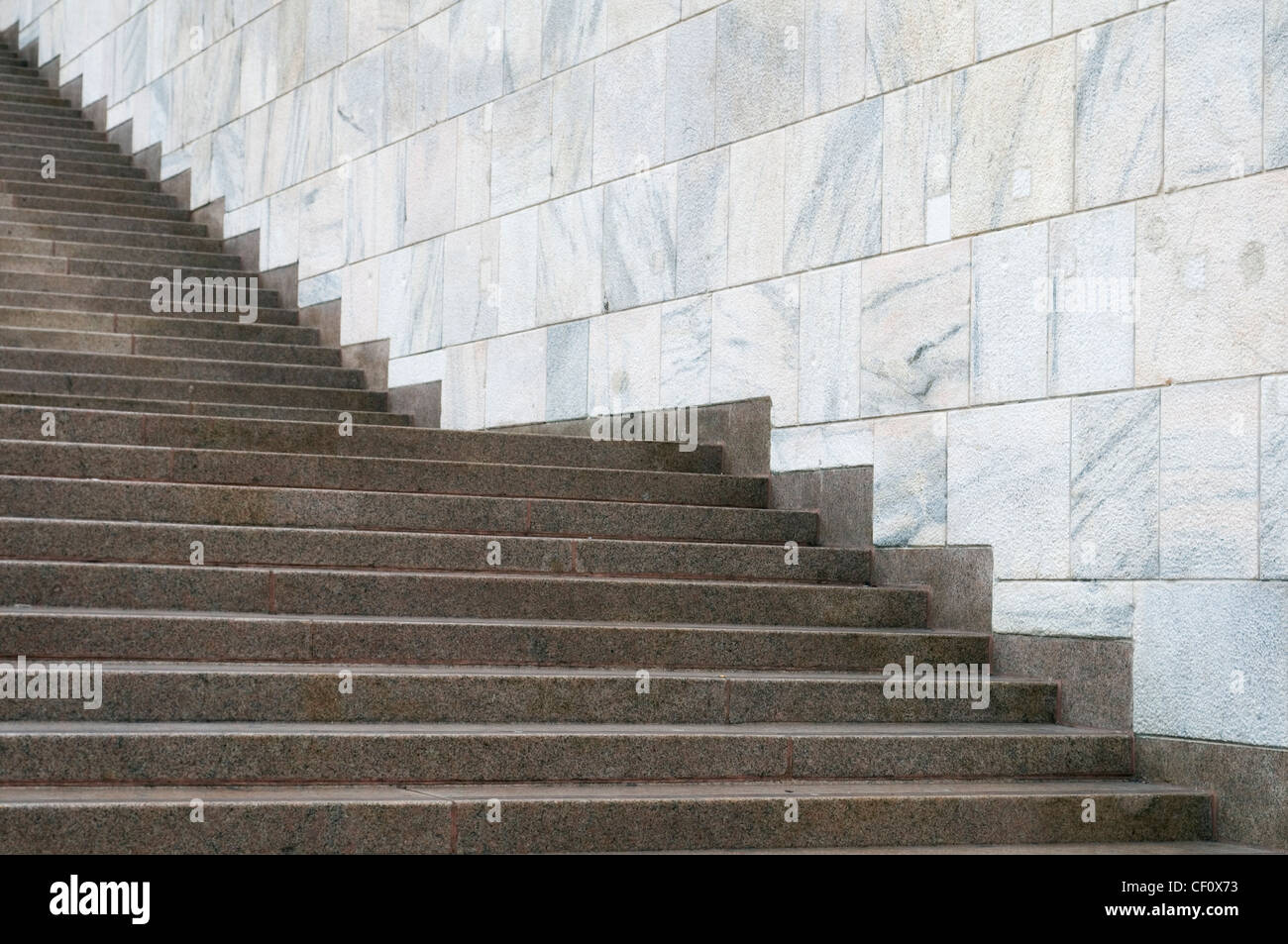 Granite Stone Steps and Wall Stock Photo - Alamy
