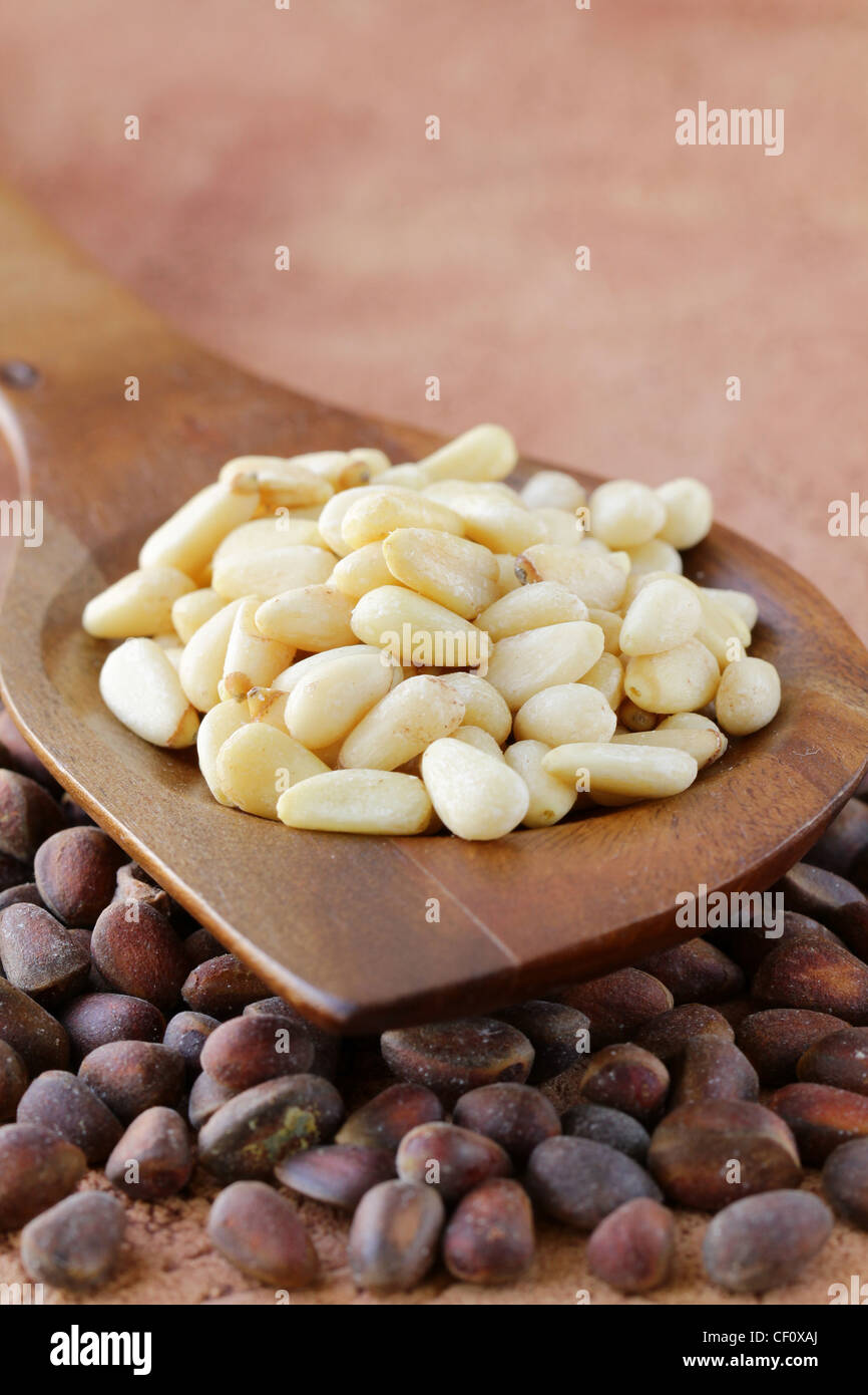 pine nuts, whole and peeled Stock Photo - Alamy