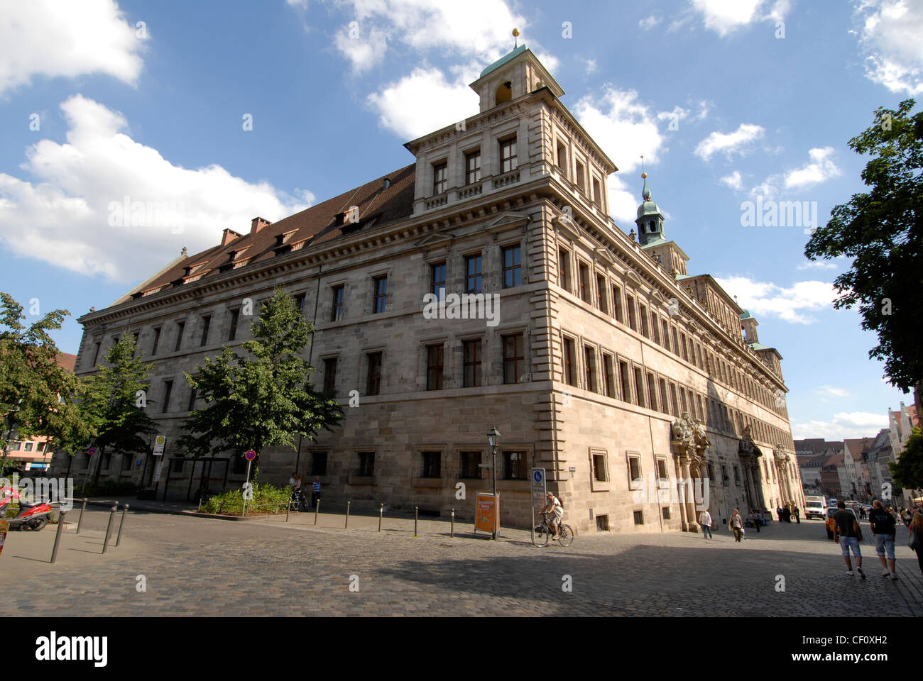 Nuremberg city hall rathaus rathausplatz nuremberg germany hi-res stock ...
