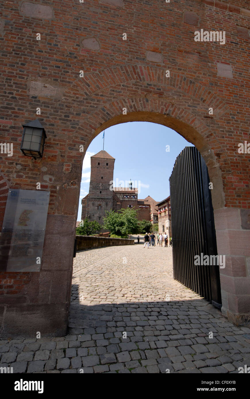 A gateway leading up to the main castle at the Kaiserburg ( Imperial ...