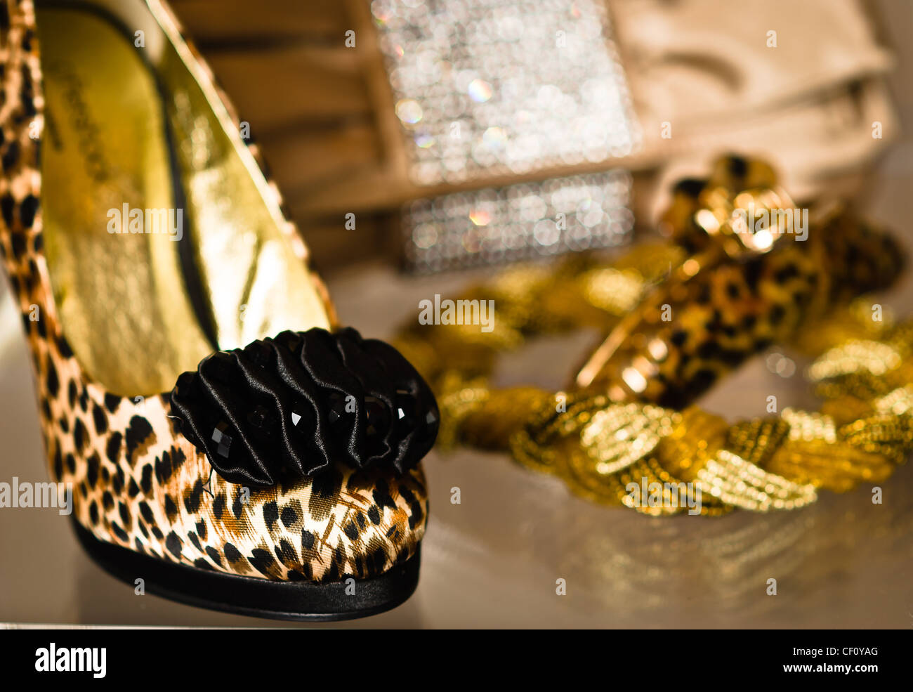 Golden shoe hi-res stock photography and images - Alamy