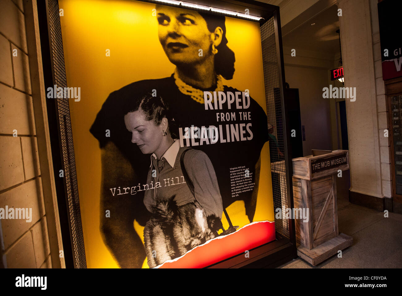 Entrance to the Mob Museum opened in a former courthouse in Las Vegas ...
