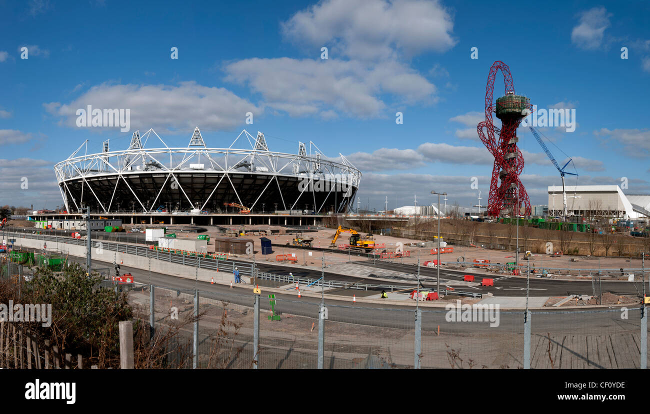 The london olympic stadium under construction 2012 olympic games hi-res ...