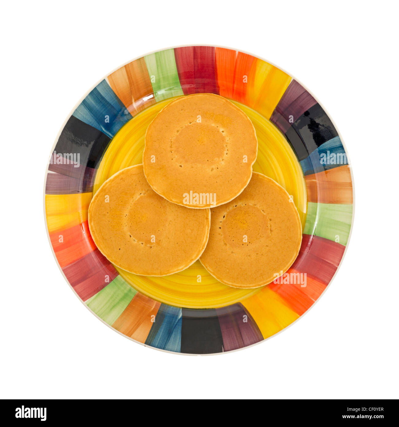 Pancakes on plate Stock Photo - Alamy