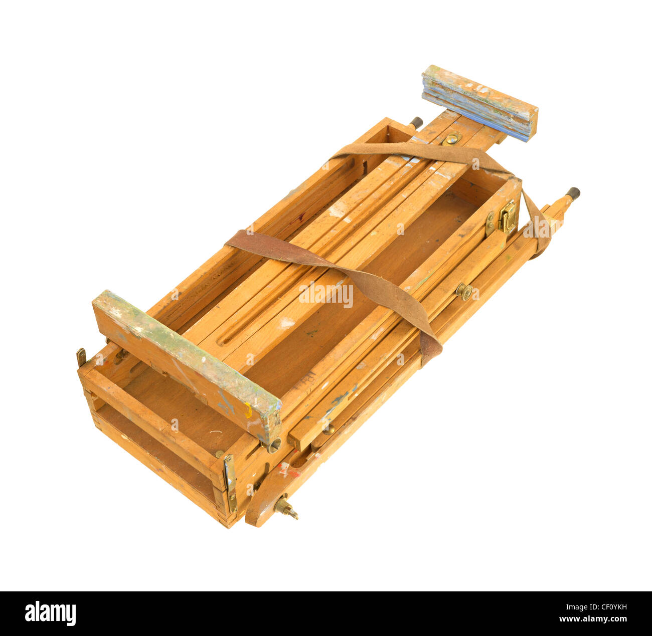 Used artist easel Stock Photo - Alamy