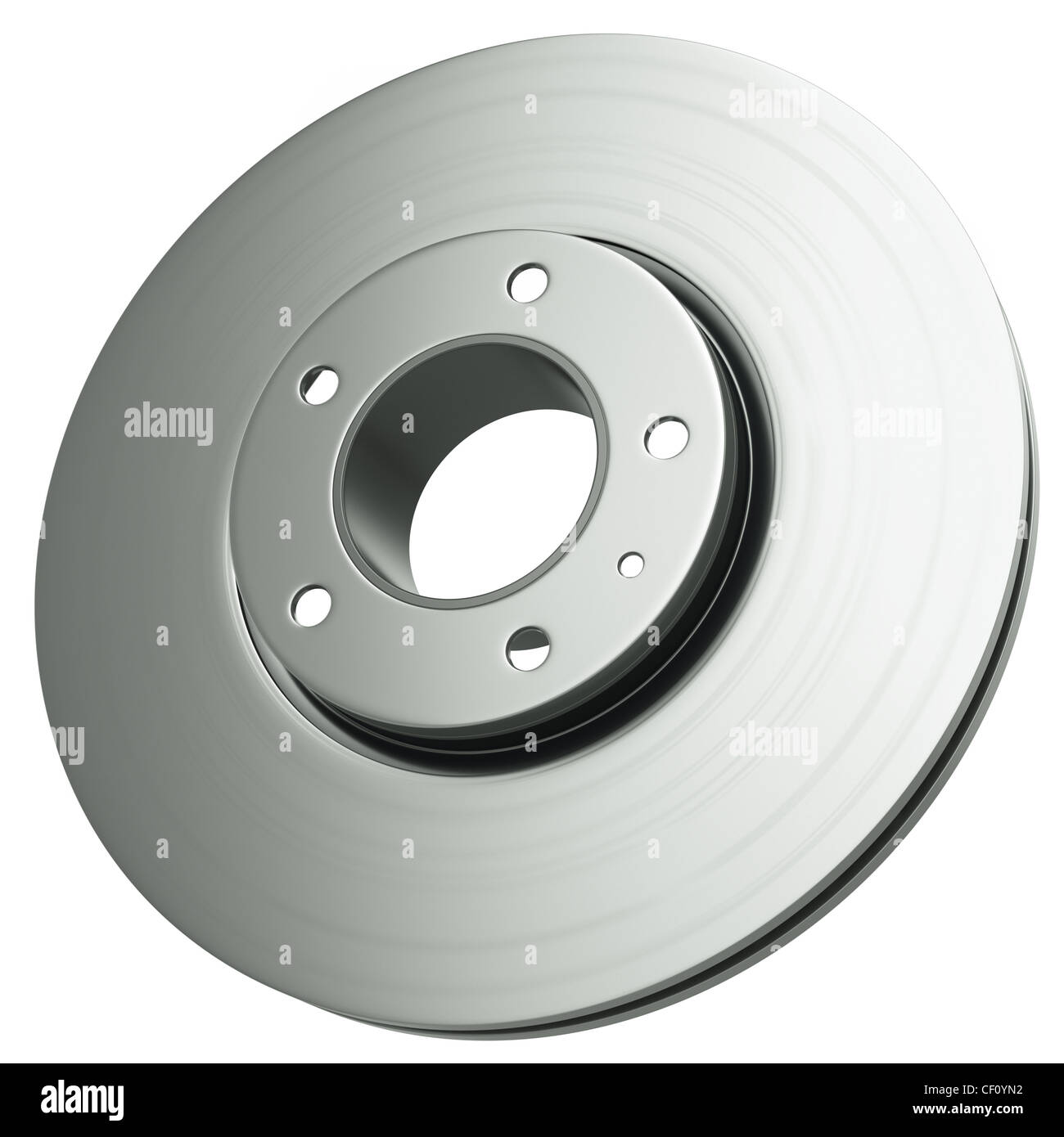 Car brake disc isolated on white background. 3D render Stock Photo - Alamy