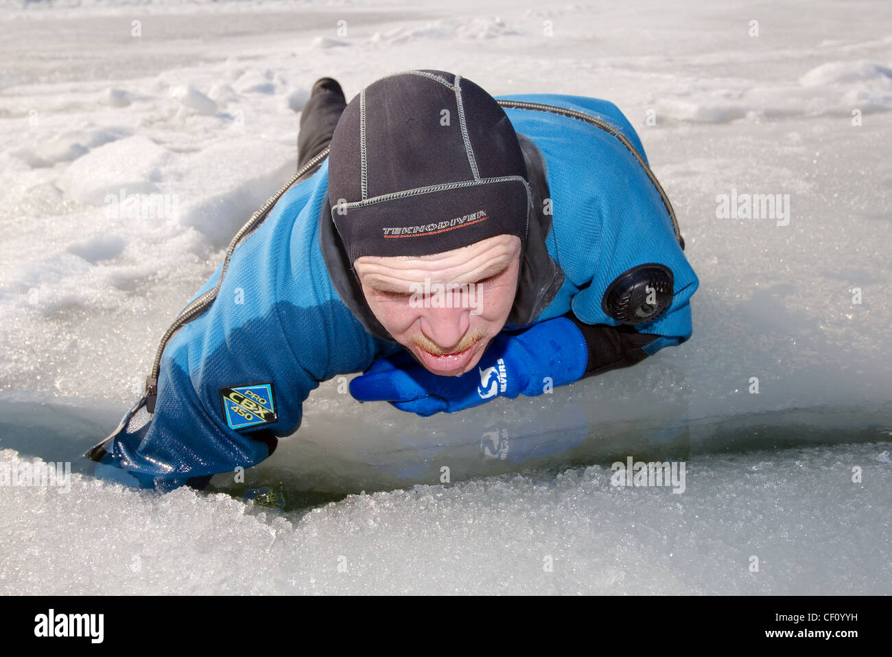 Ice diving in black sea hi-res stock photography and images - Alamy