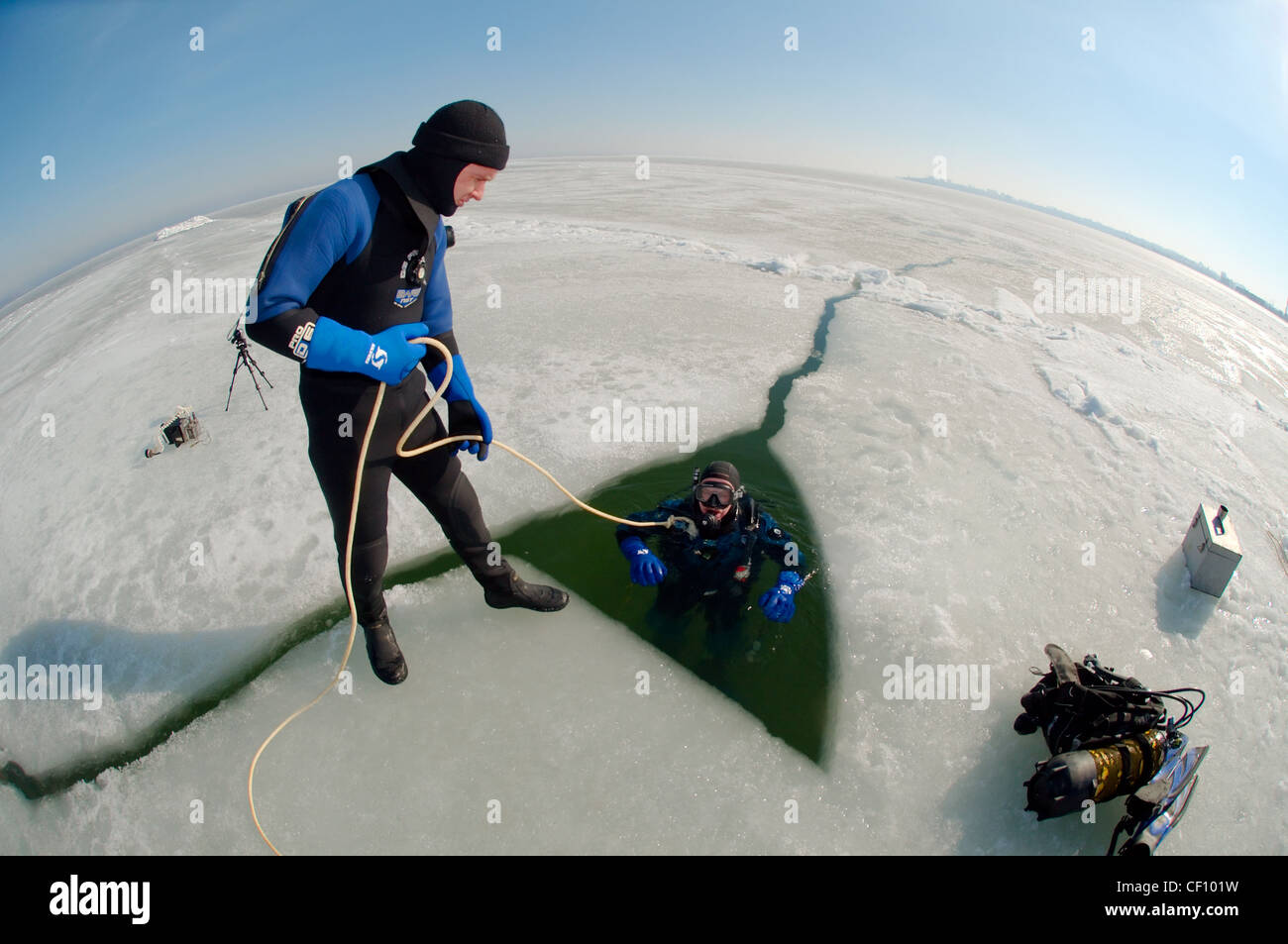 Ice diving in black sea hi-res stock photography and images - Alamy