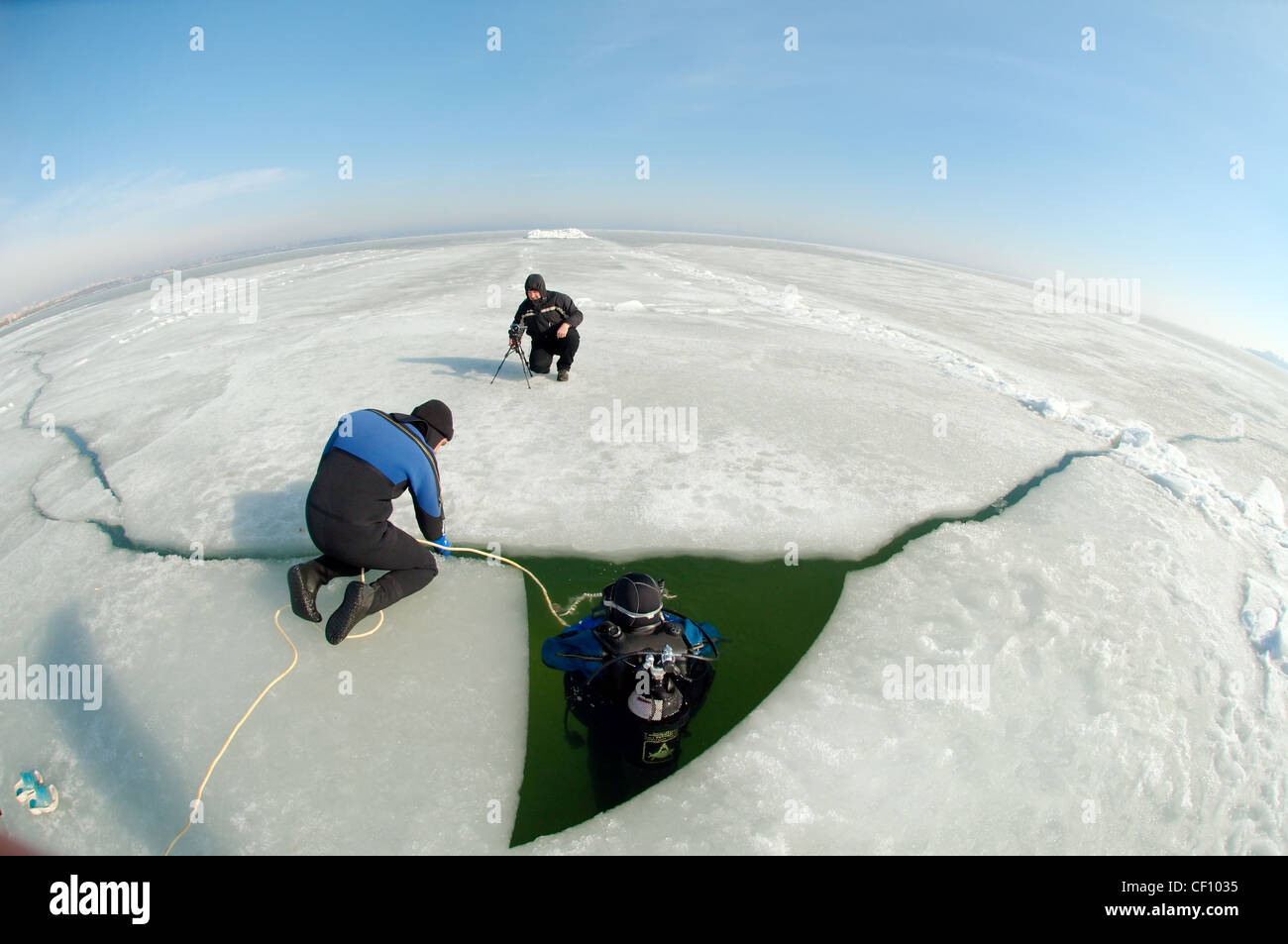 Ice diving in black sea hi-res stock photography and images - Alamy