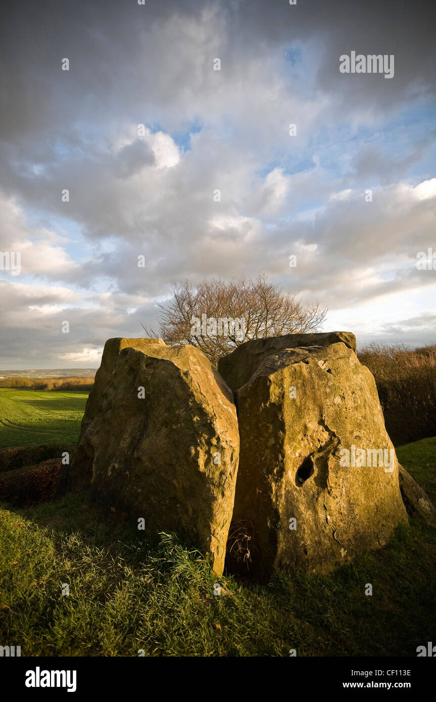 Coldrum Neolithic Chambered Long Barrow near Trottiscliffe, Kent, UK ...