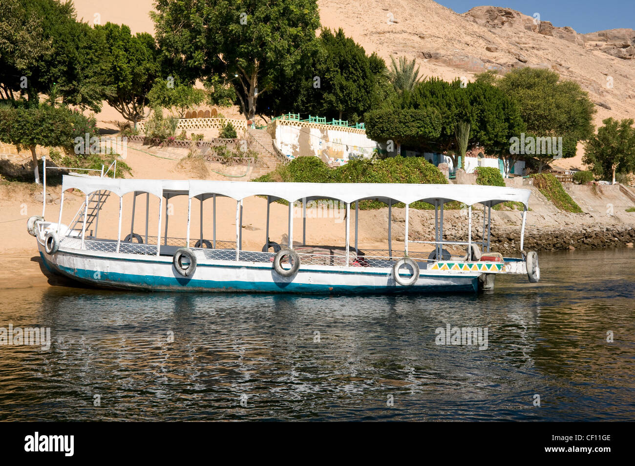 Boat on Nile River, Egypt Stock Photo - Alamy