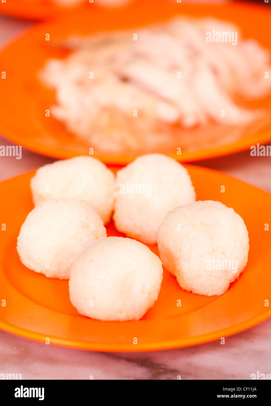 hainanese chicken rice balls, asian delicacy in malacca, malaysia Stock ...