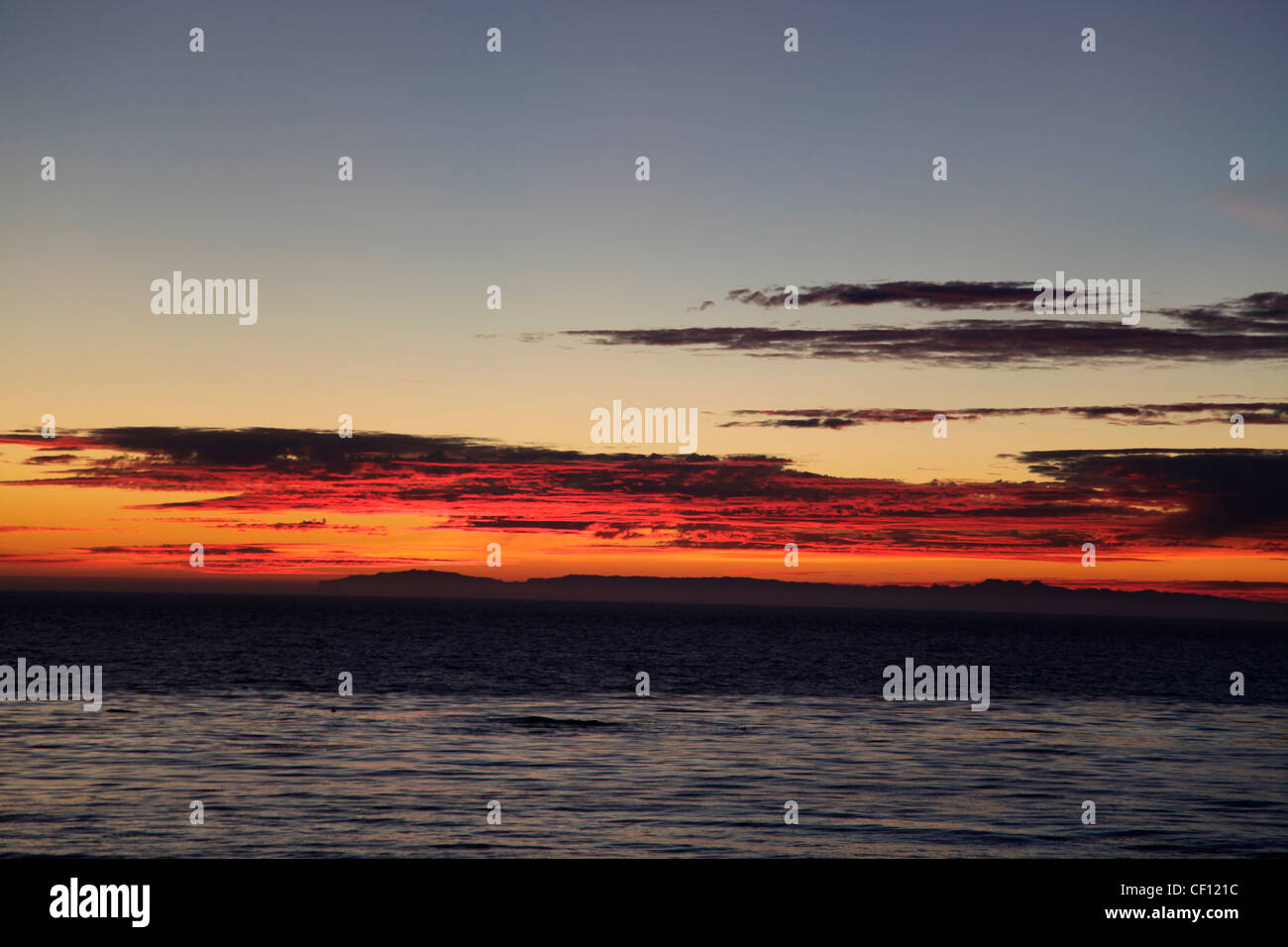 PACIFIC OCEAN SUNSET,CALIFORNIA Stock Photo - Alamy