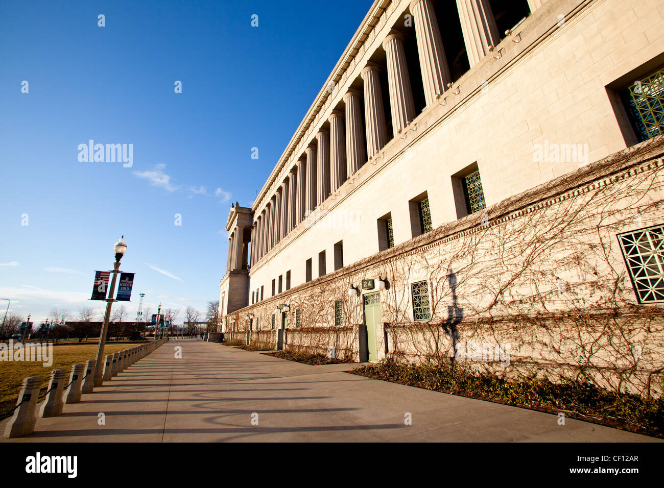 The East columns of Soldier Field home of the Chicago Bears in Chicago ...