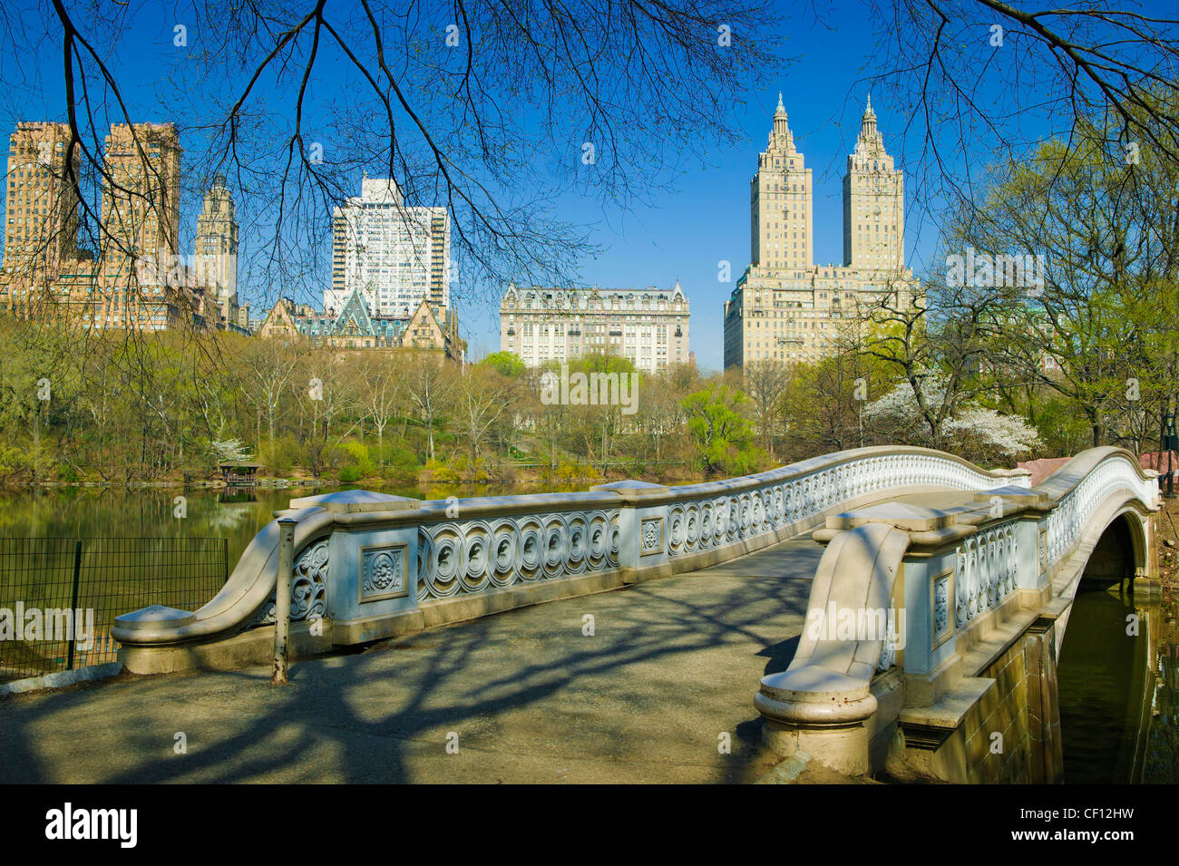 Bow Bridge In Central Park; New York City New York United States Of ...