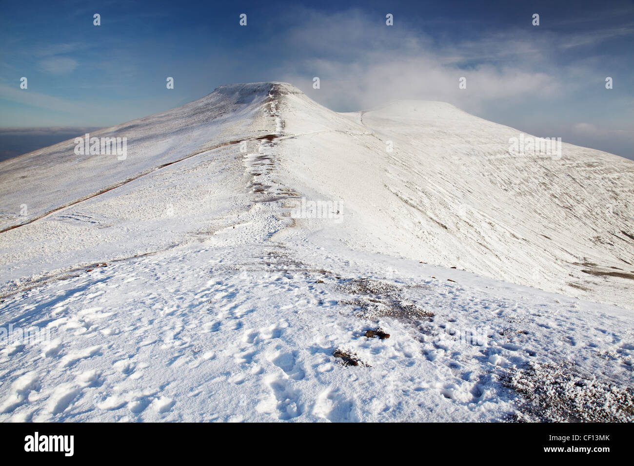 Corn Du and Pen y Fan, Brecon Beacons National Park, Wales Stock Photo ...