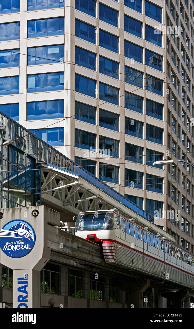 Monorail. Seattle. USA Stock Photo - Alamy