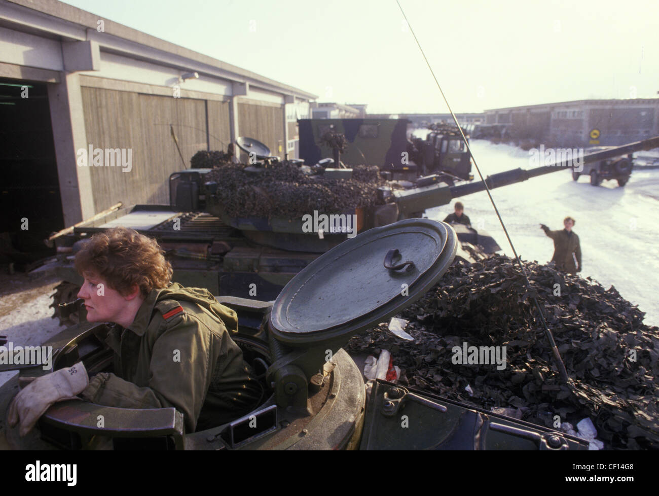 Danish Army female soldier in Tank unit. Denmark HOMER SYKES Stock ...