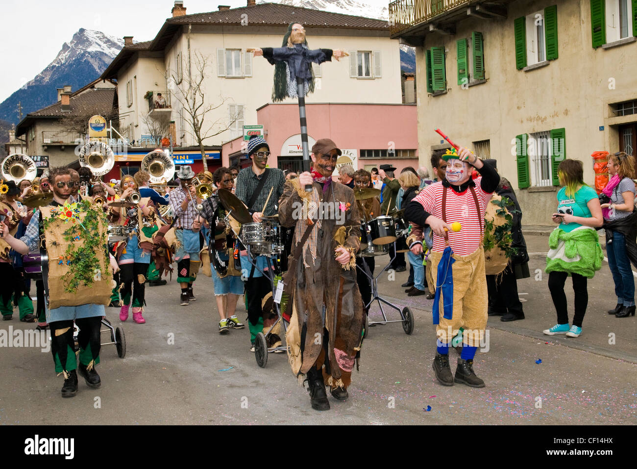 Biasca carnival, Canton Ticino, Switzerland Stock Photo - Alamy