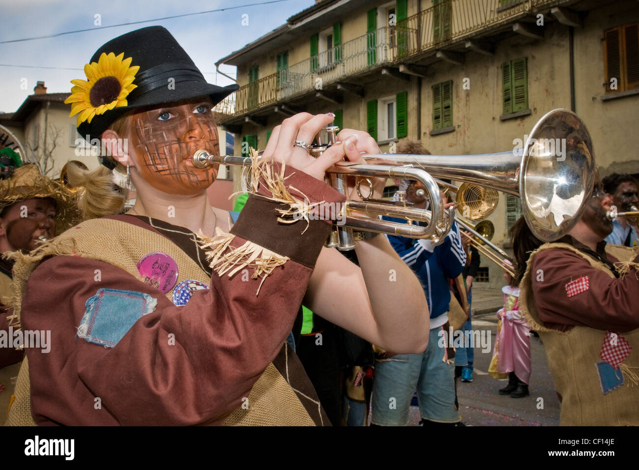 Biasca carnival, Canton Ticino, Switzerland Stock Photo - Alamy