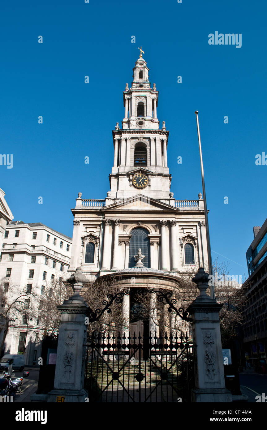 St Mary Le Strand church, London, UK Stock Photo - Alamy
