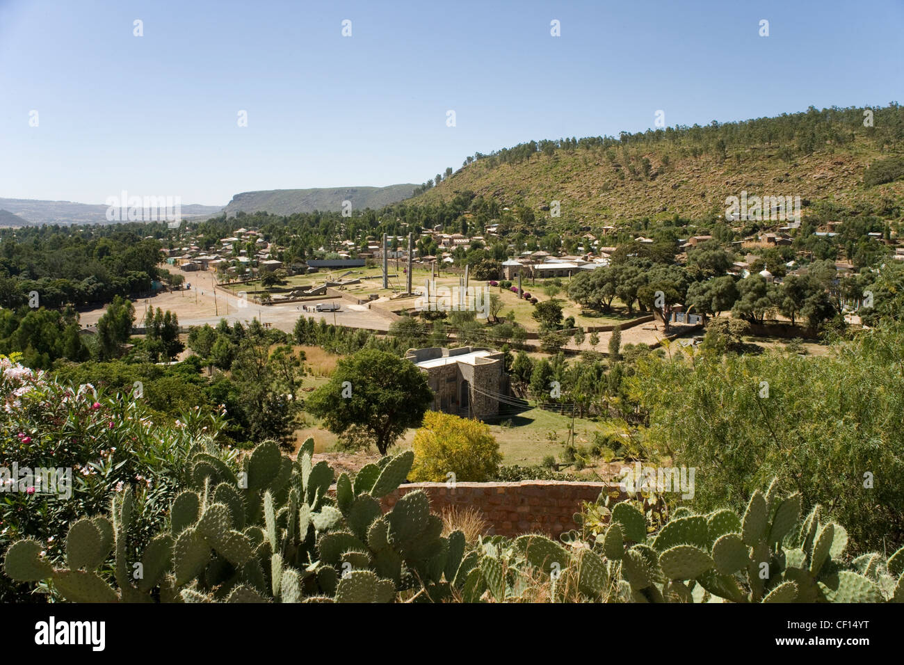Stelae in the Northern Stelae field at Axum or Aksum in Ethiopia Stock ...