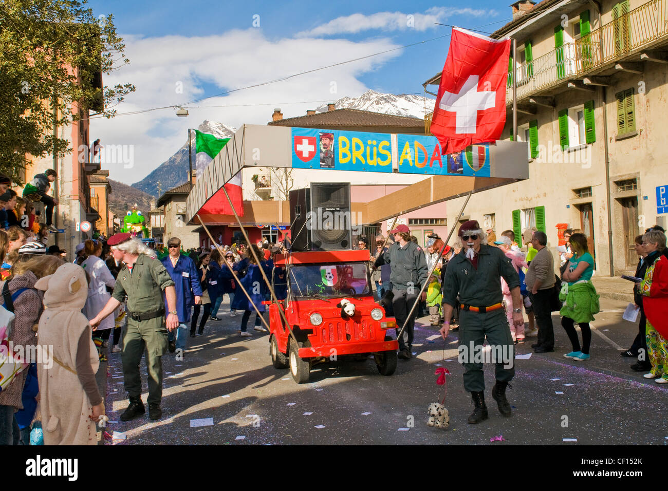 Biasca carnival, Canton Ticino, Switzerland Stock Photo - Alamy