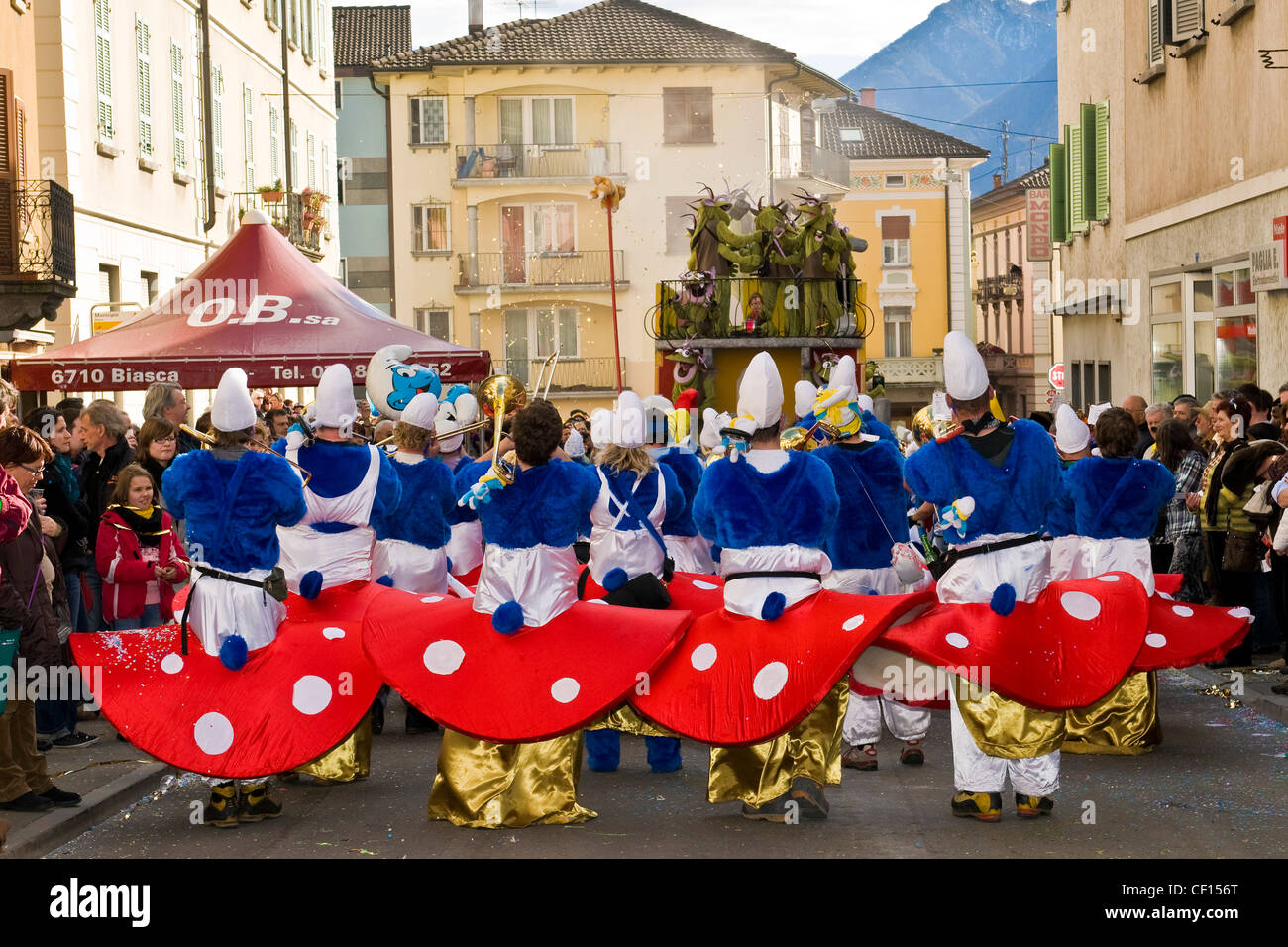Biasca carnival, Canton Ticino, Switzerland Stock Photo - Alamy