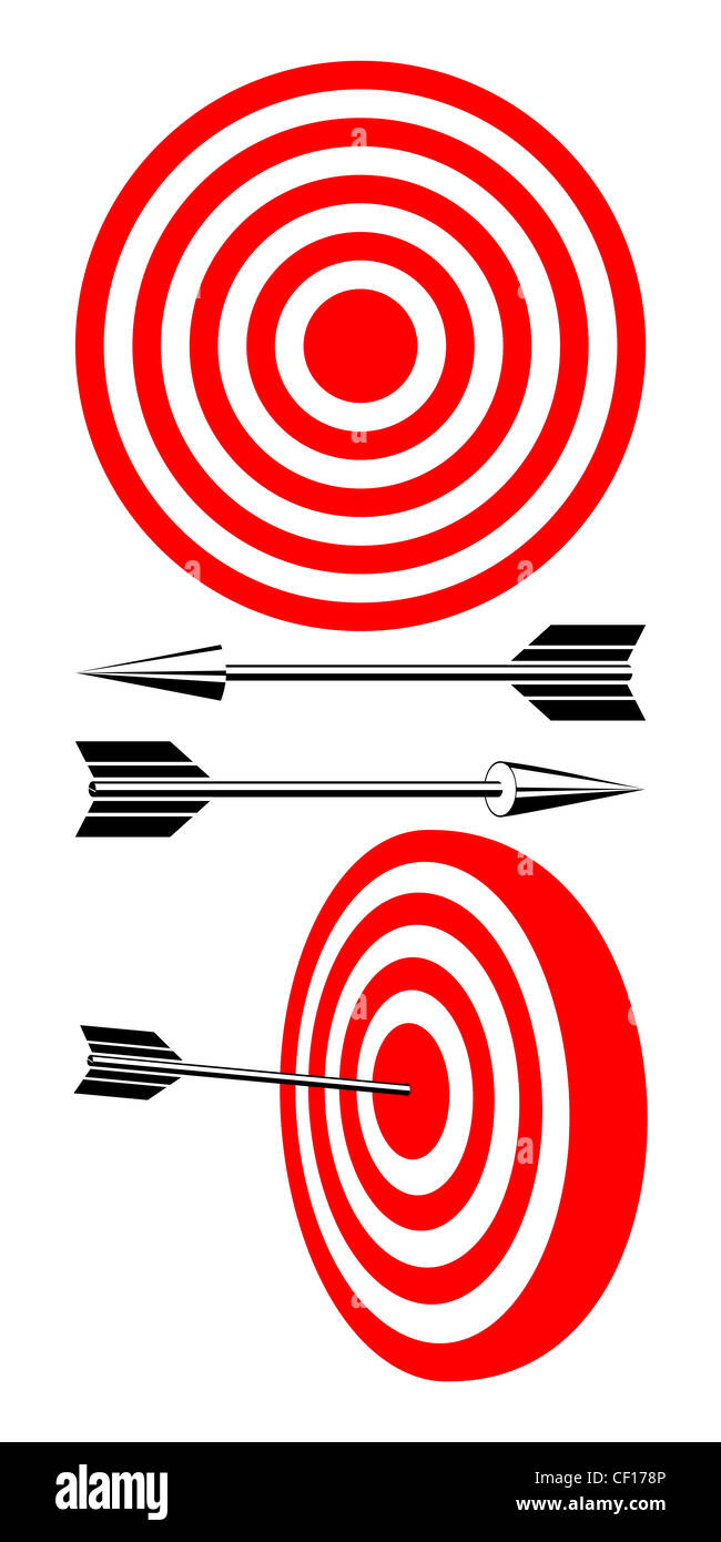 Target and arrows Stock Photo - Alamy