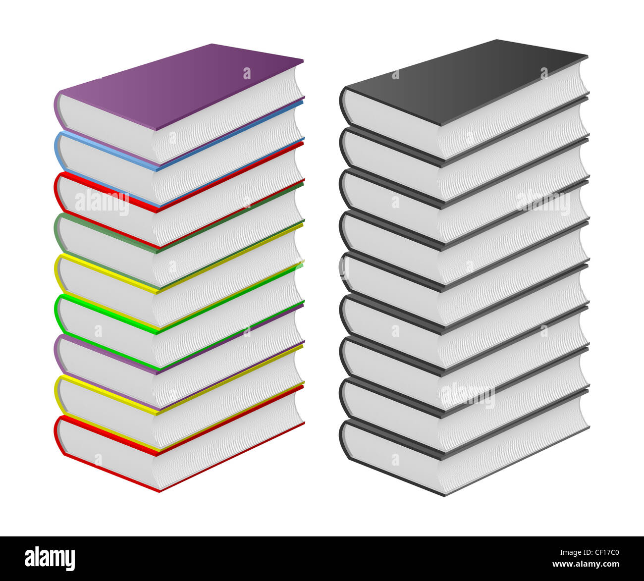 Reference book set Cut Out Stock Images & Pictures - Alamy