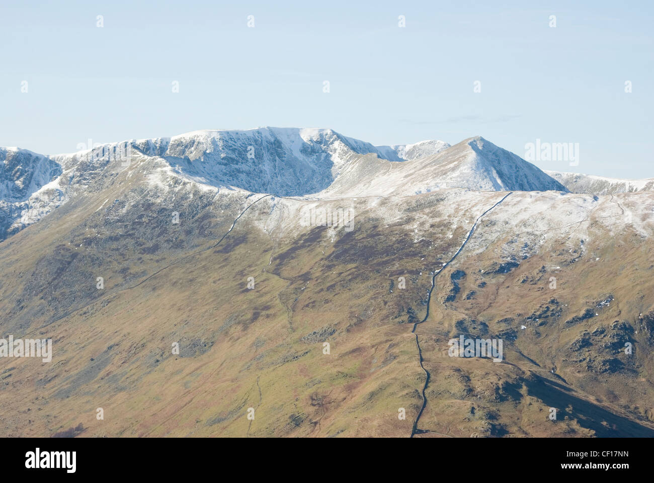 Helvellyn striding edge swirral edge hi-res stock photography and ...