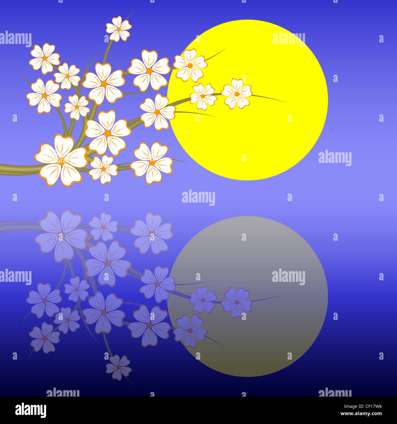 Sakura symbol hi-res stock photography and images - Alamy