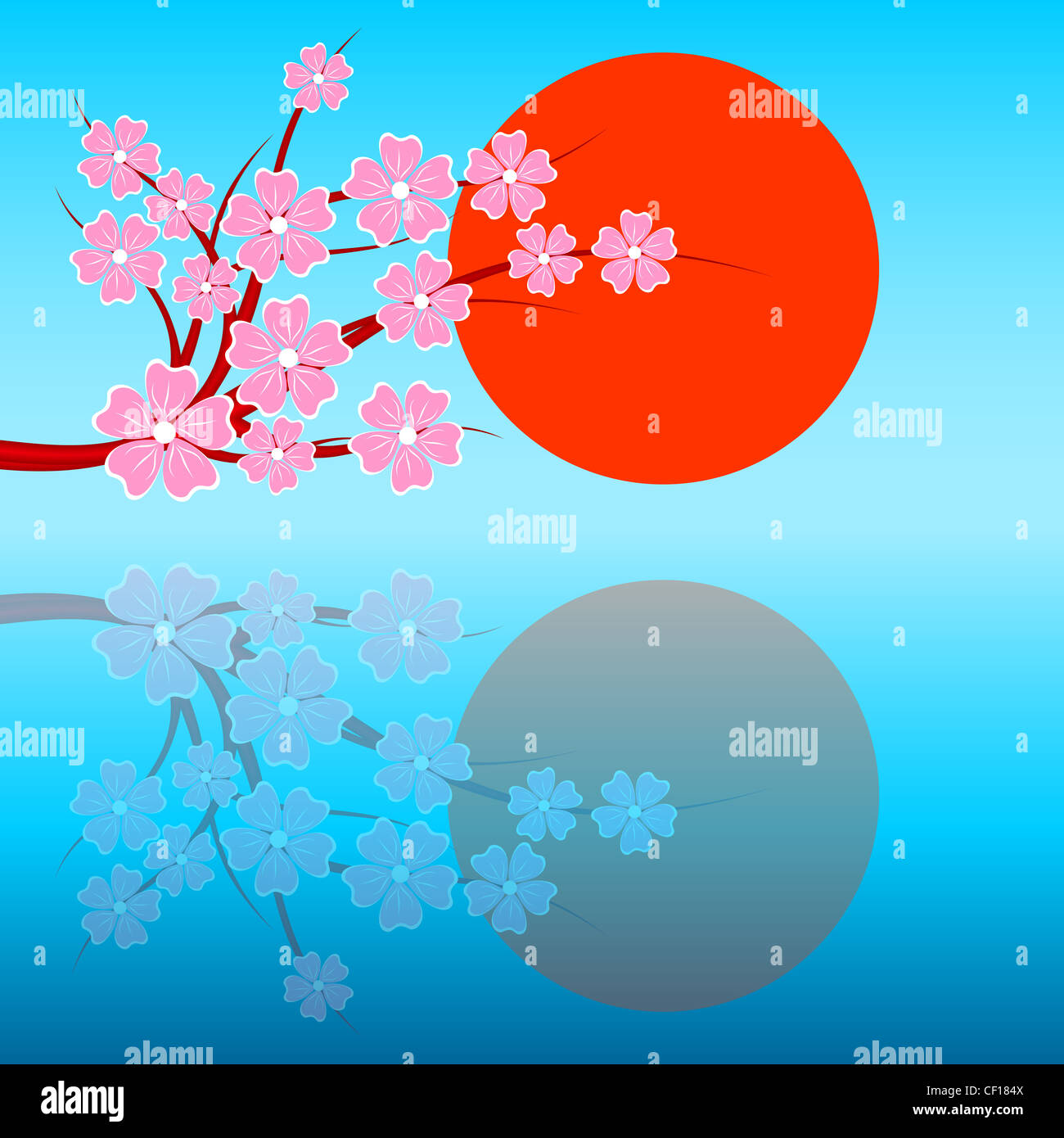 Sakura symbol hi-res stock photography and images - Alamy