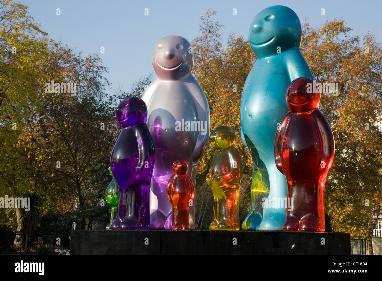 Jelly Baby family public artwork sculpture by artist Mauro Perucchetti ...