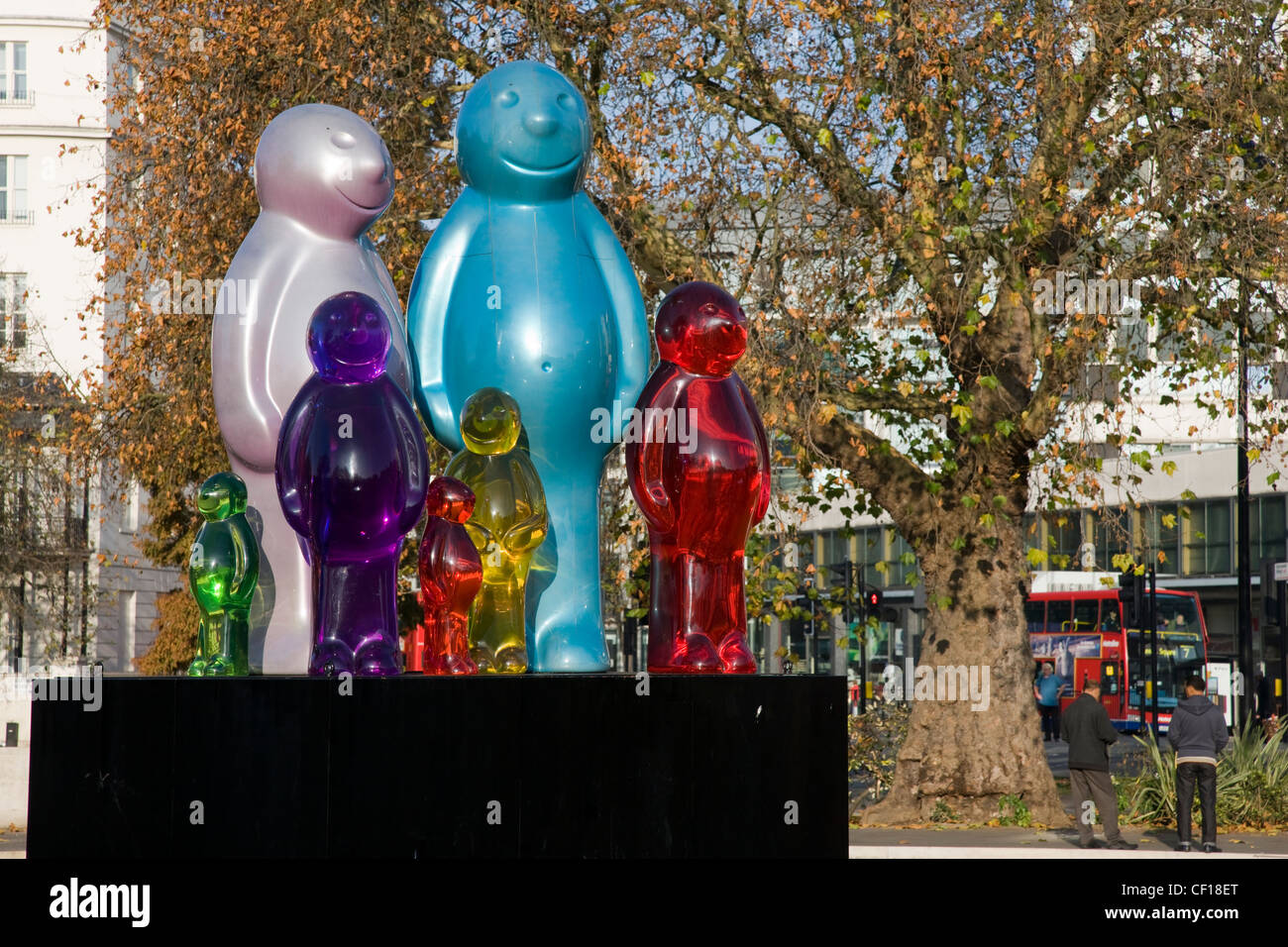 Jelly Baby family public artwork sculpture by artist Mauro Perucchetti ...