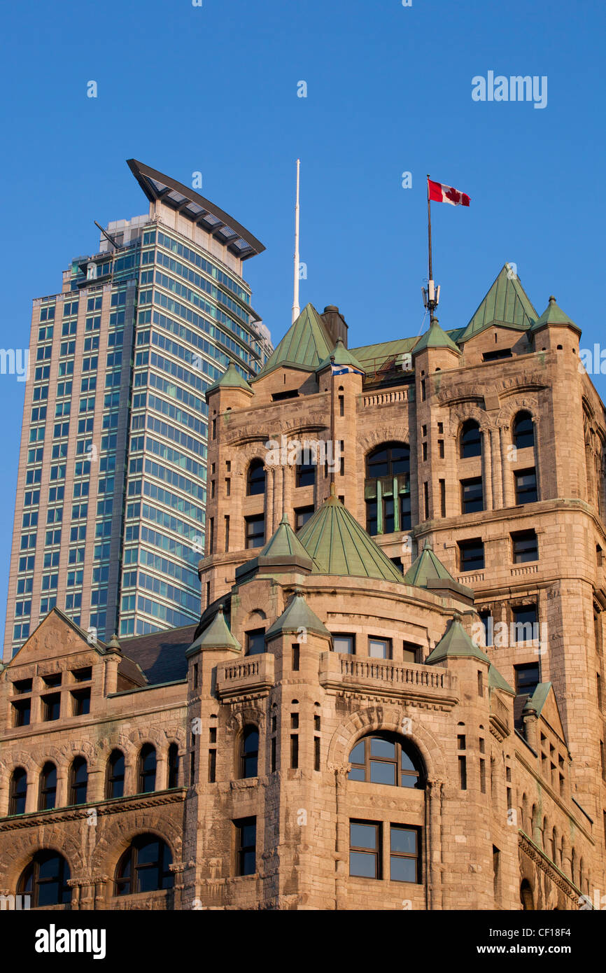 Windsor Station And Ibm-Marathon Tower In The Background; Montreal ...