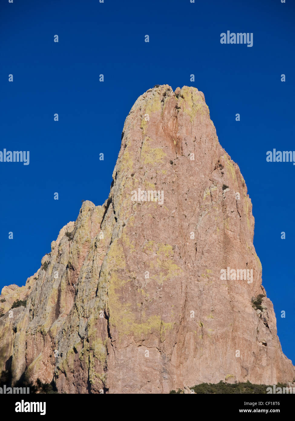 A rock formation appears as a howling coyote in an Arizona Landscape ...