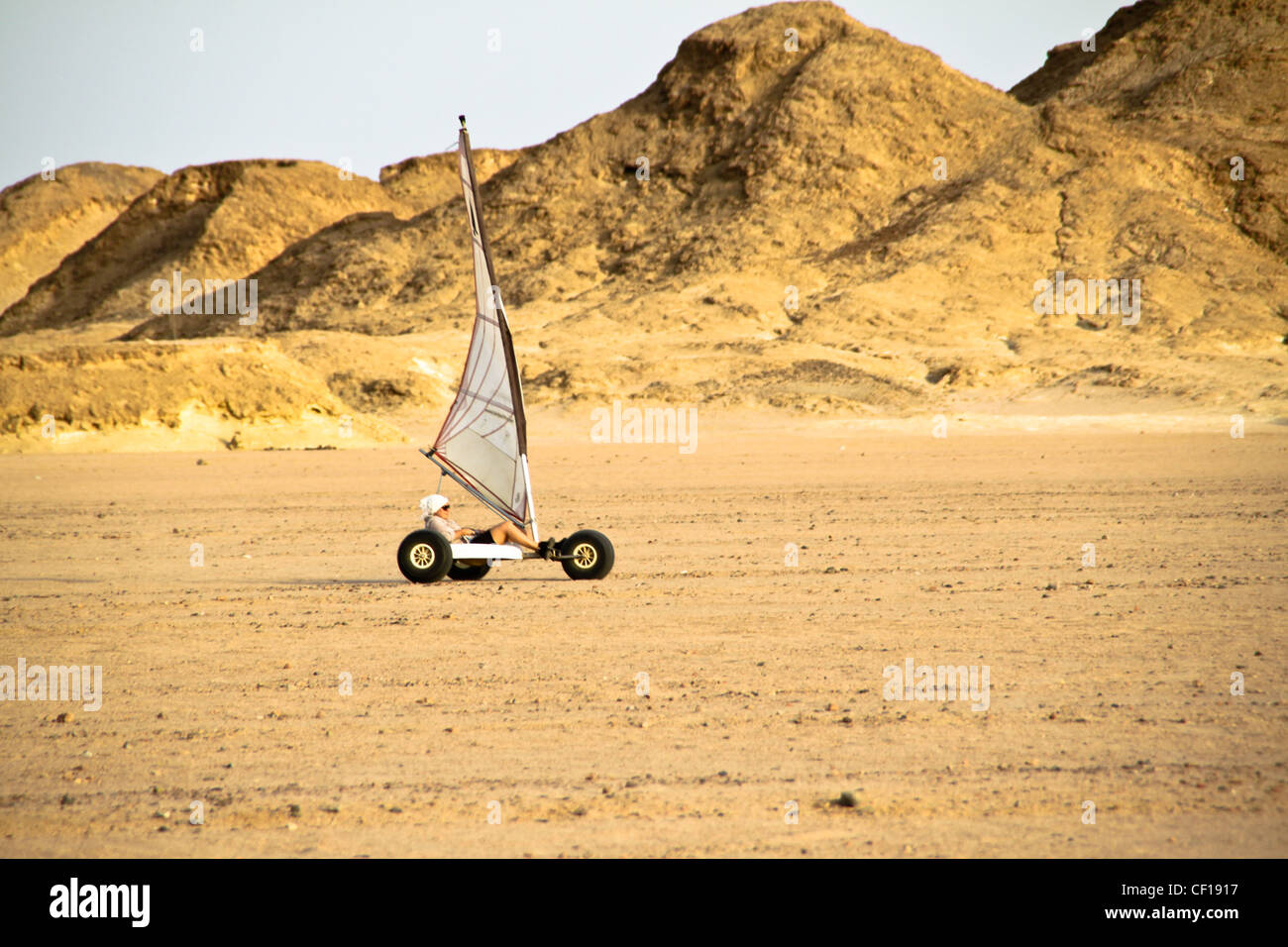 Land sailing,/sand yachting/ land yachting in Sahara Desert, Marsa Alam ...