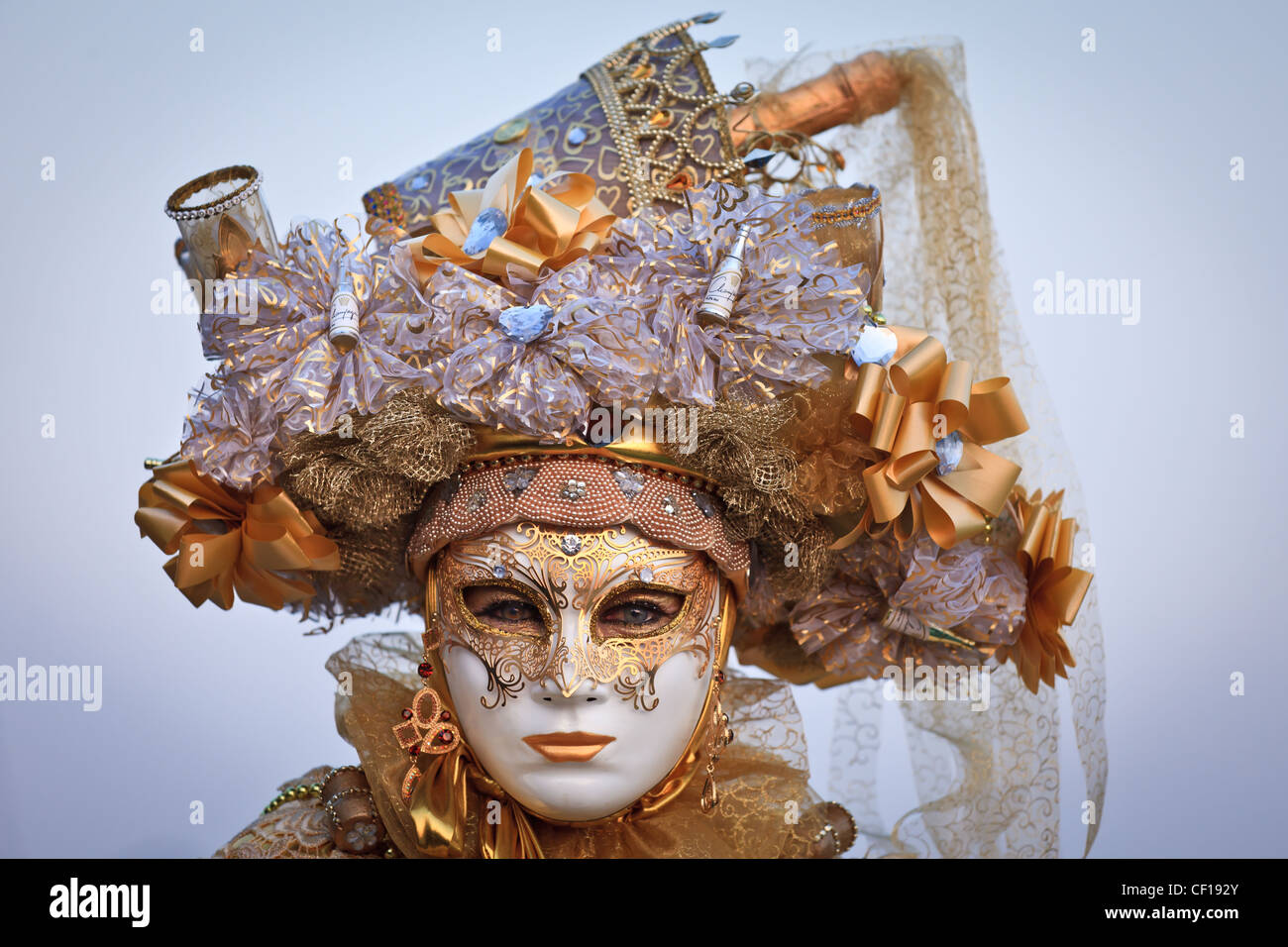 Masked woman at the Carnival in Venice, Veneto, Italy Stock Photo - Alamy