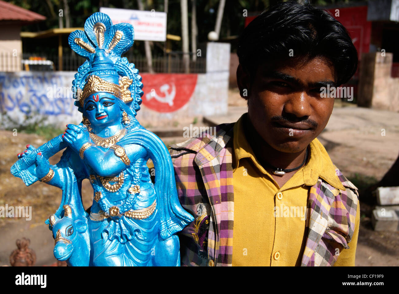 Lord sri krishna idol hi-res stock photography and images - Alamy