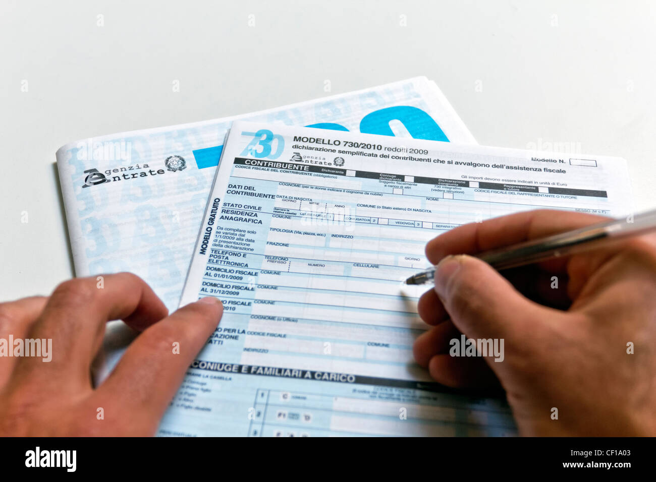 730 Model - Italian income tax return Stock Photo - Alamy